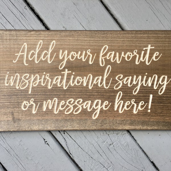 Wooden Quote Sign - Etsy