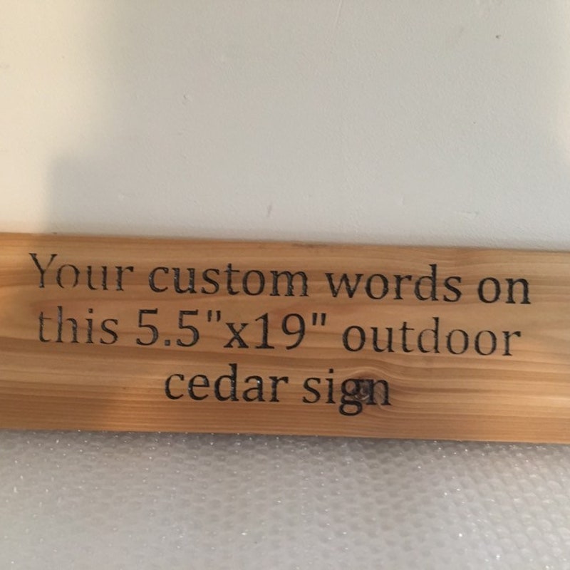 Cedar Address Signs With Post - Etsy