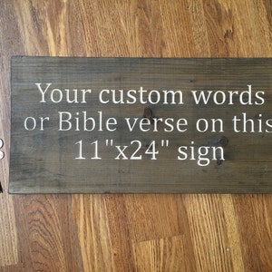 Custom Wood Signs for Home Decor, Wedding, Large Personalized Wooden ...