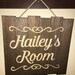 Kids Room Sign Custom Girls Door Personalized Name Wood Sign Cute ...