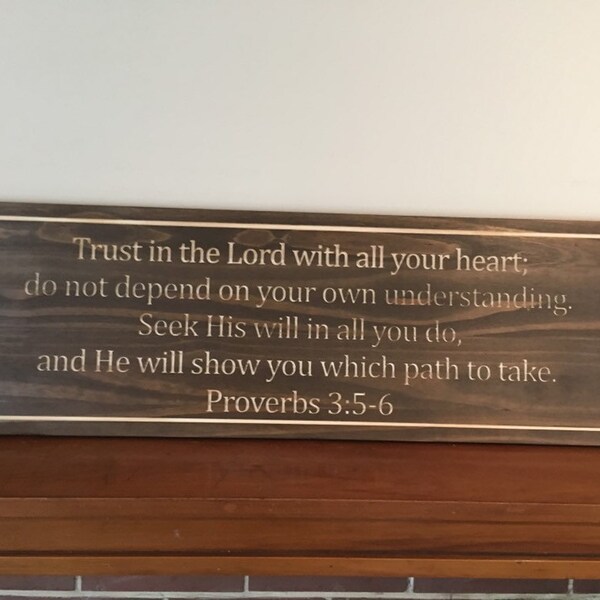 Scripture Wood Sign - Etsy
