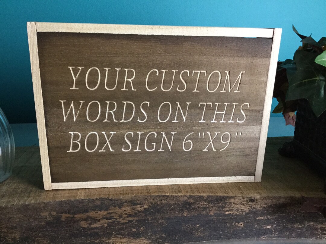 Custom Wood Sign Small Personalized Desk Sign Custom Wood Hanging Sign ...