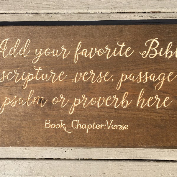 Bible Verse Plaque - Etsy