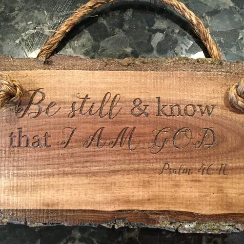 Custom Bible Scripture Mini Wood Block Sign Rustic Home - Etsy