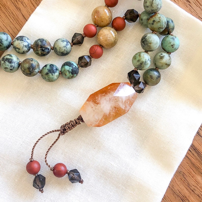 Evolution Positive Change Mala Bead Necklace – Empowerment and ...