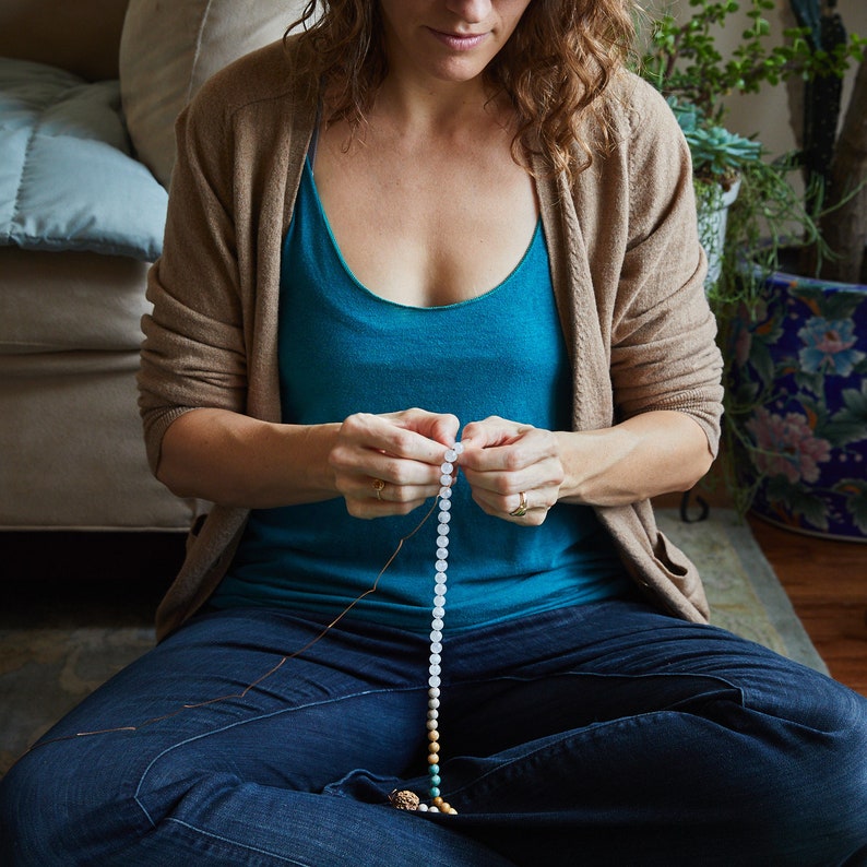 Evolution Positive Change Mala Bead Necklace – Empowerment and ...