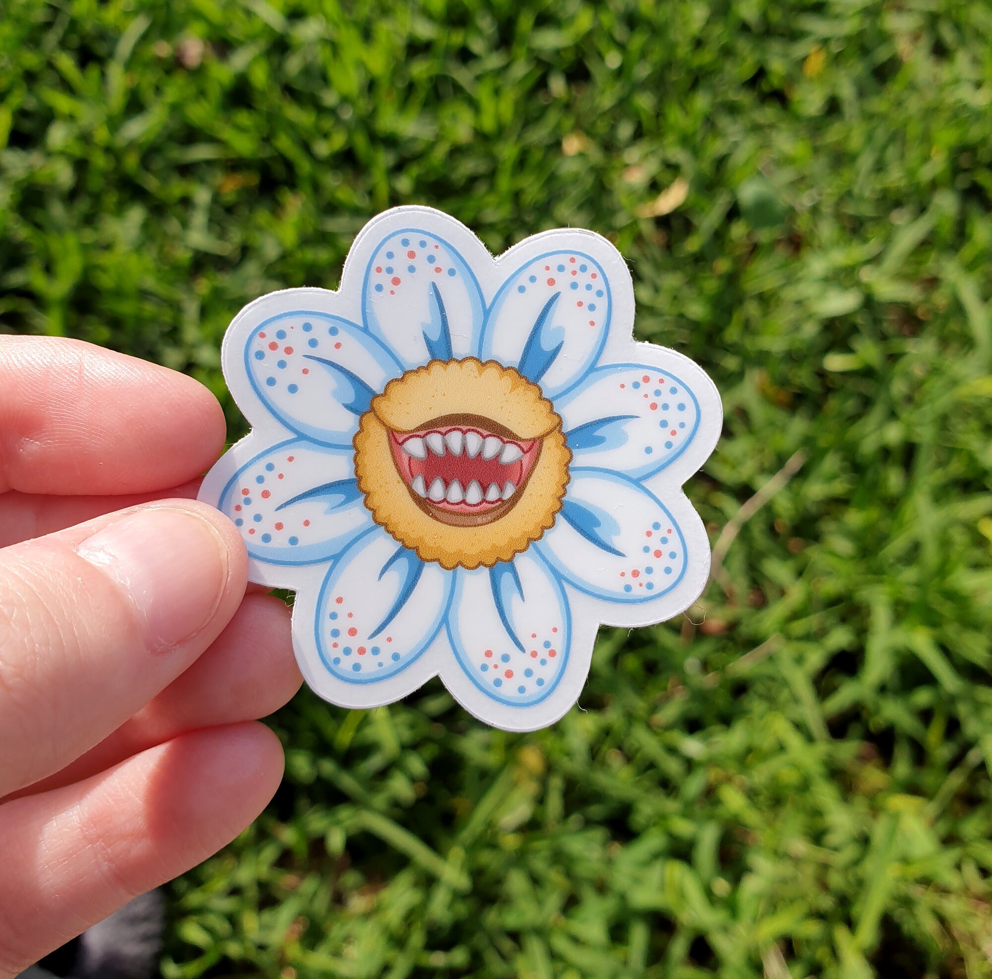 Daisy Sticker Halloween Sticker Horror Sticker Flower | Etsy Australia
