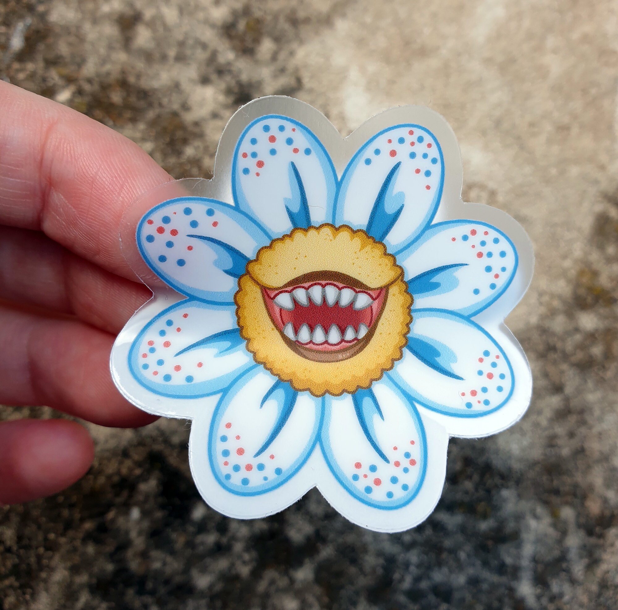 Daisy Sticker Halloween Sticker Horror Sticker Flower | Etsy Australia