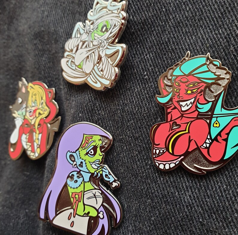 Zombie Girl Enamel Pin Frankenstein Pin Hard Enamel Pin | Etsy Australia
