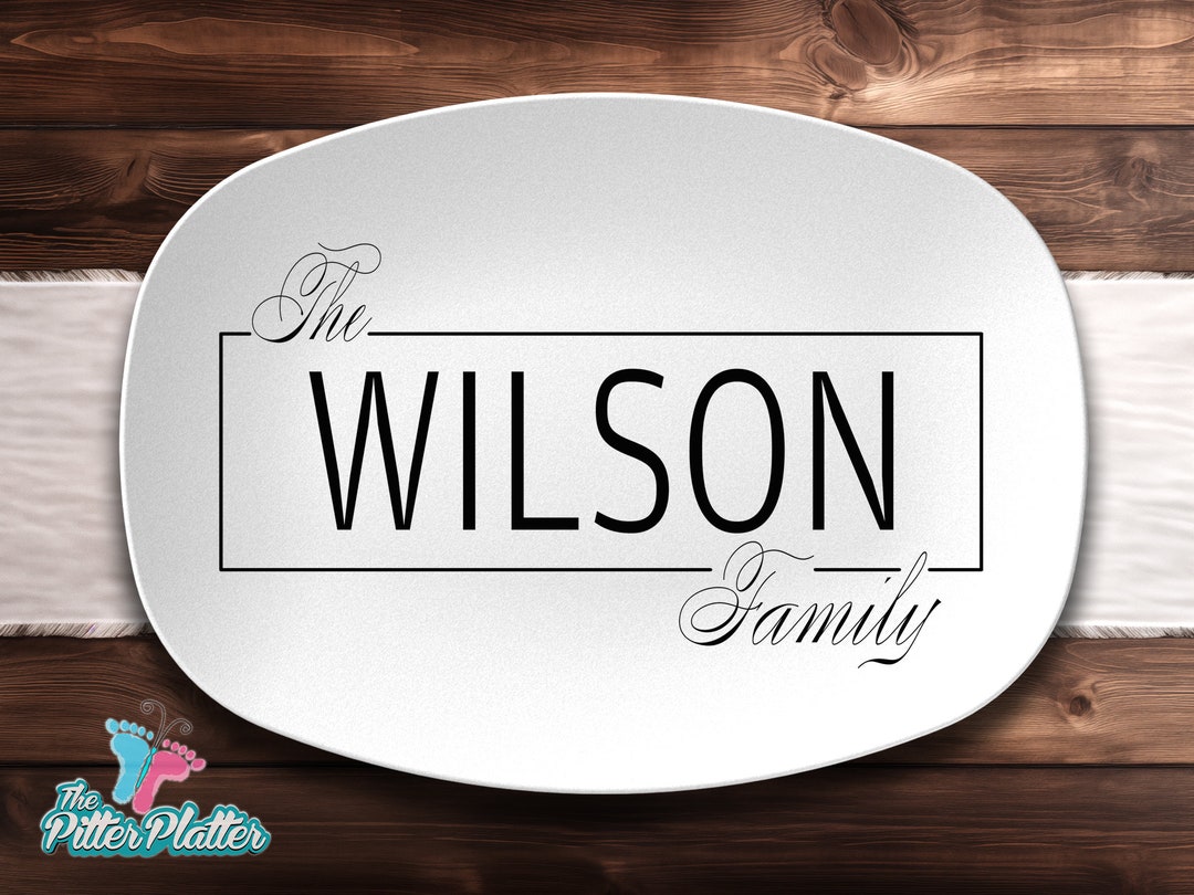 Custom Name Personalized Platter, Last Name Family Platter ...