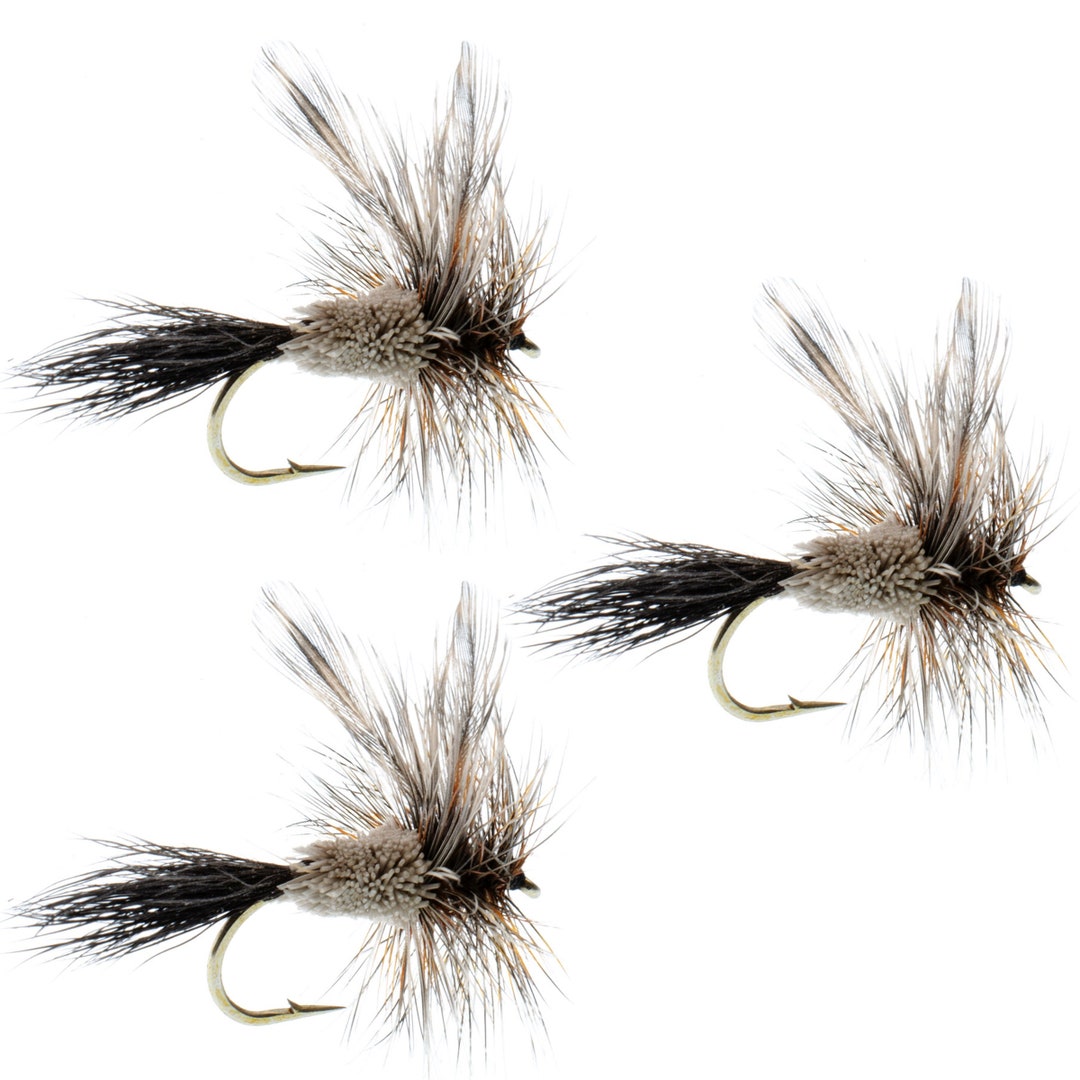 3-pack Irresistible Adams Classic Dry Fly - Hand Tied Fly Fishing Trout ...