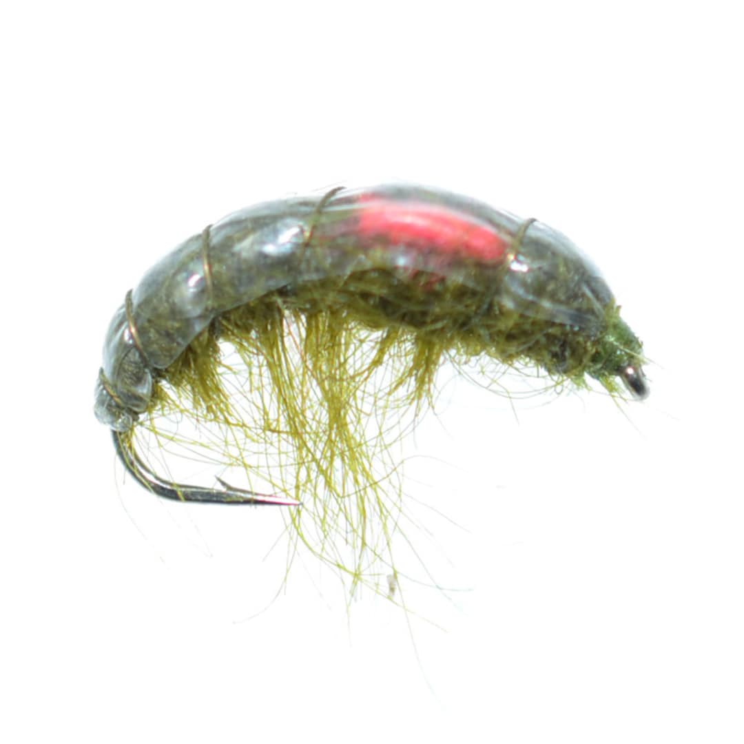 3-pack Red Spot Big Horn Shrimp Nymph Scud Fly Fishing Fly Hook Size 10 ...