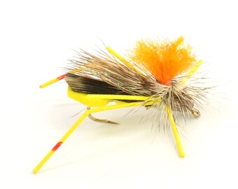 3-pack Morrish Hopper Size 10 Foam Body Grasshopper Dry Fly | Etsy