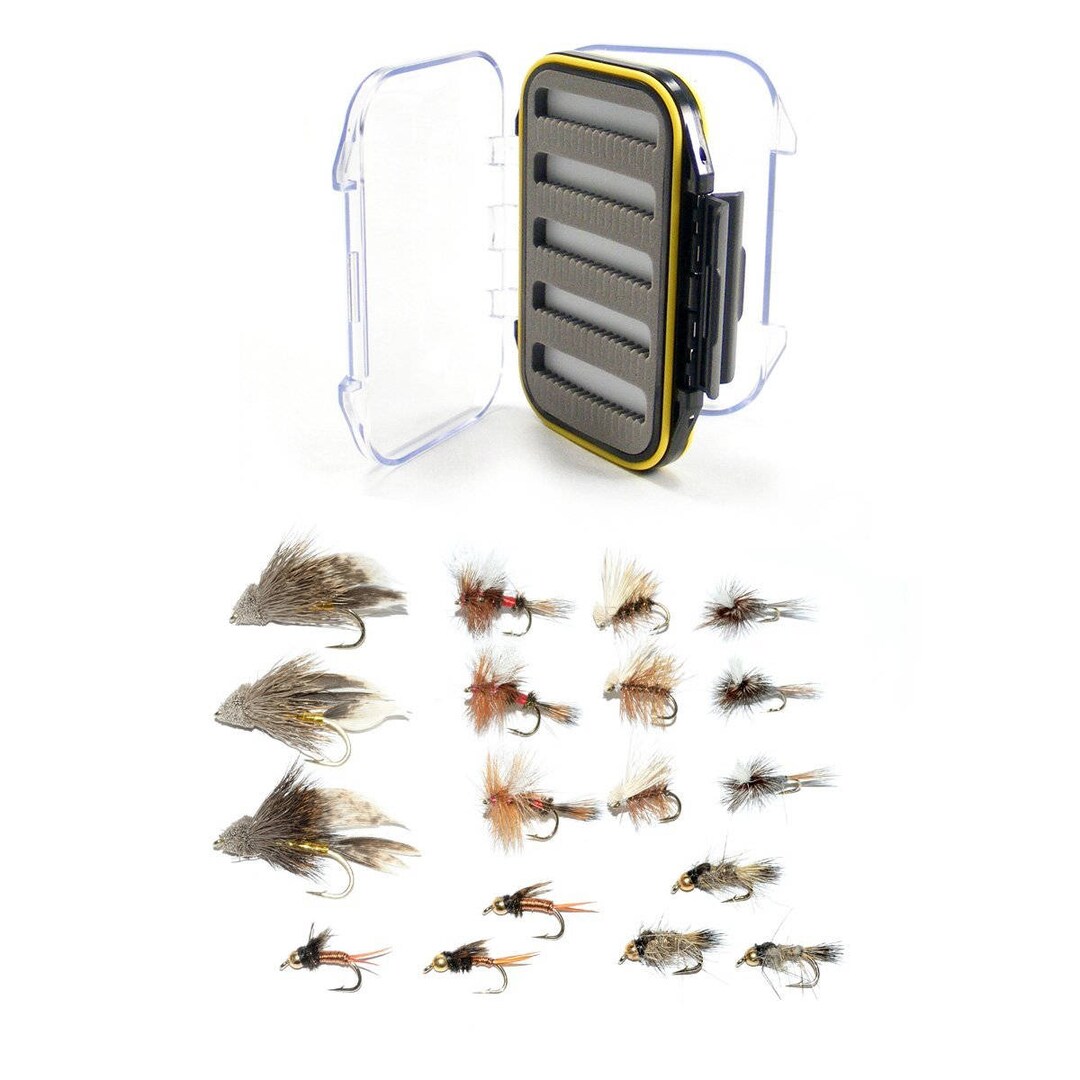 Fly Fishing Gift Set - 18 of Our Hand-tied Trout Flies in Waterproof ...
