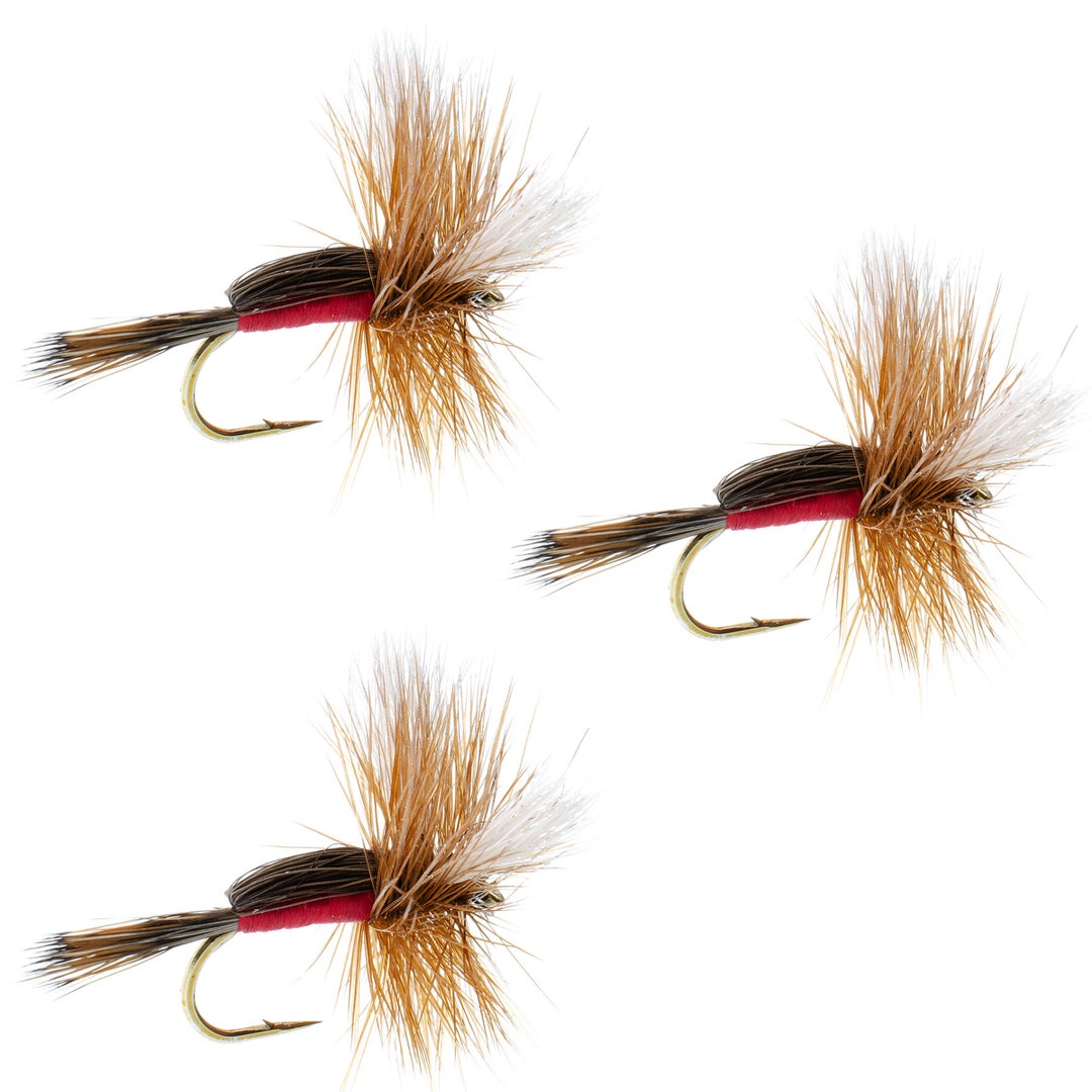 3-pack Royal Humpy Classic Dry Fly - Hand Tied Fly Fishing Trout Flies ...