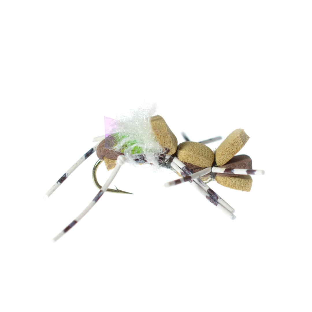 3-pack Fat Albert Hopper Size 10 Foam Body Grasshopper Dry Fly - Hand ...