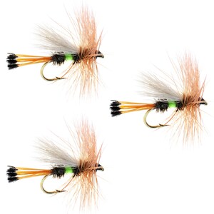 3-pack Lime Royal Trude Hair Wing Dry Fly - Hand Tied Fly Fishing Trout ...