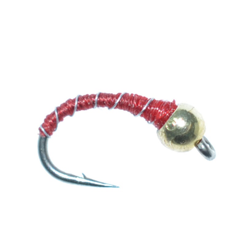 3-pack Bead Head Red Zebra Size 14 Midge Stillwater Nymph - Trout and ...