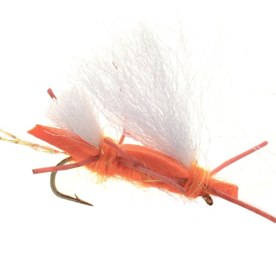 3-pack Chubby Chernobyl Ant Size 10 Dry Fly Orange Hand - Etsy