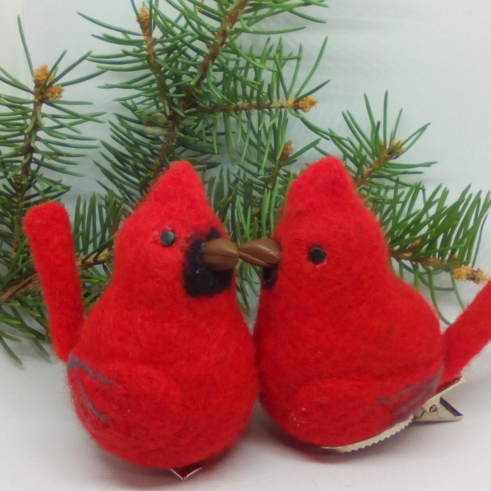 Felted Bird Wool Bird Cardinal.needle Felted Gift Wool Toy. Hanging ...