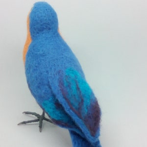 Felted Wool Birds Felted Easten Bluebird Lovebird Decor Faux - Etsy