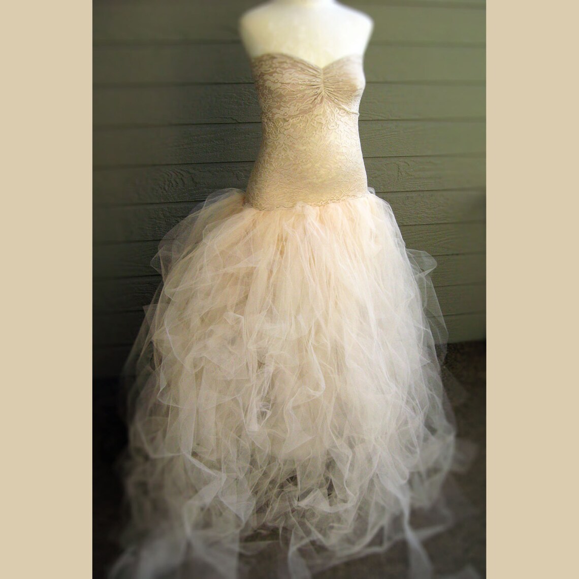 Gorgeous Lace TULLE DRESS Stripe Flowy Tutu/non Sheer/ | Etsy