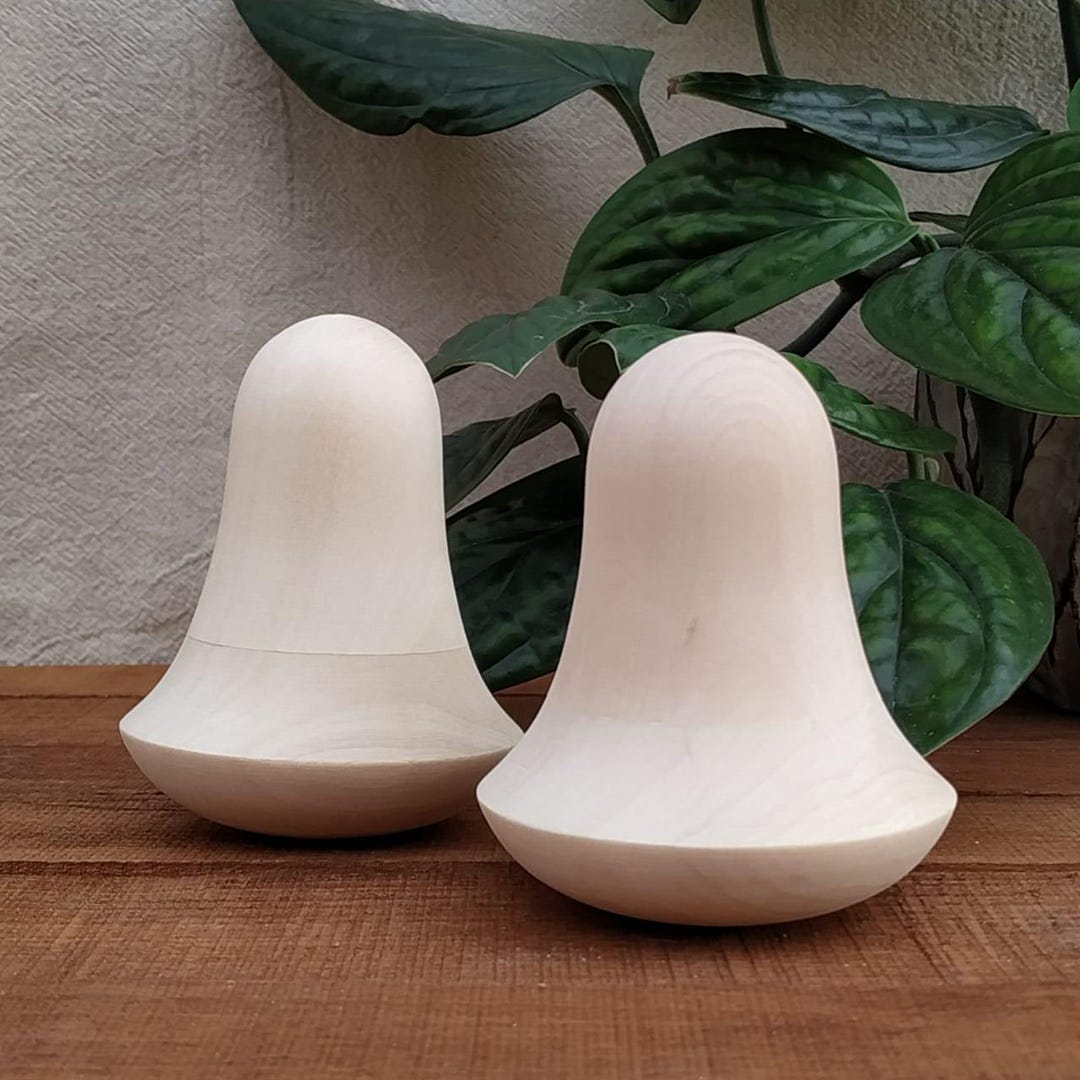 Wooden Musical Roly-poly Bell Blanks – Linden Wood Craft Supplies 10 Cm ...