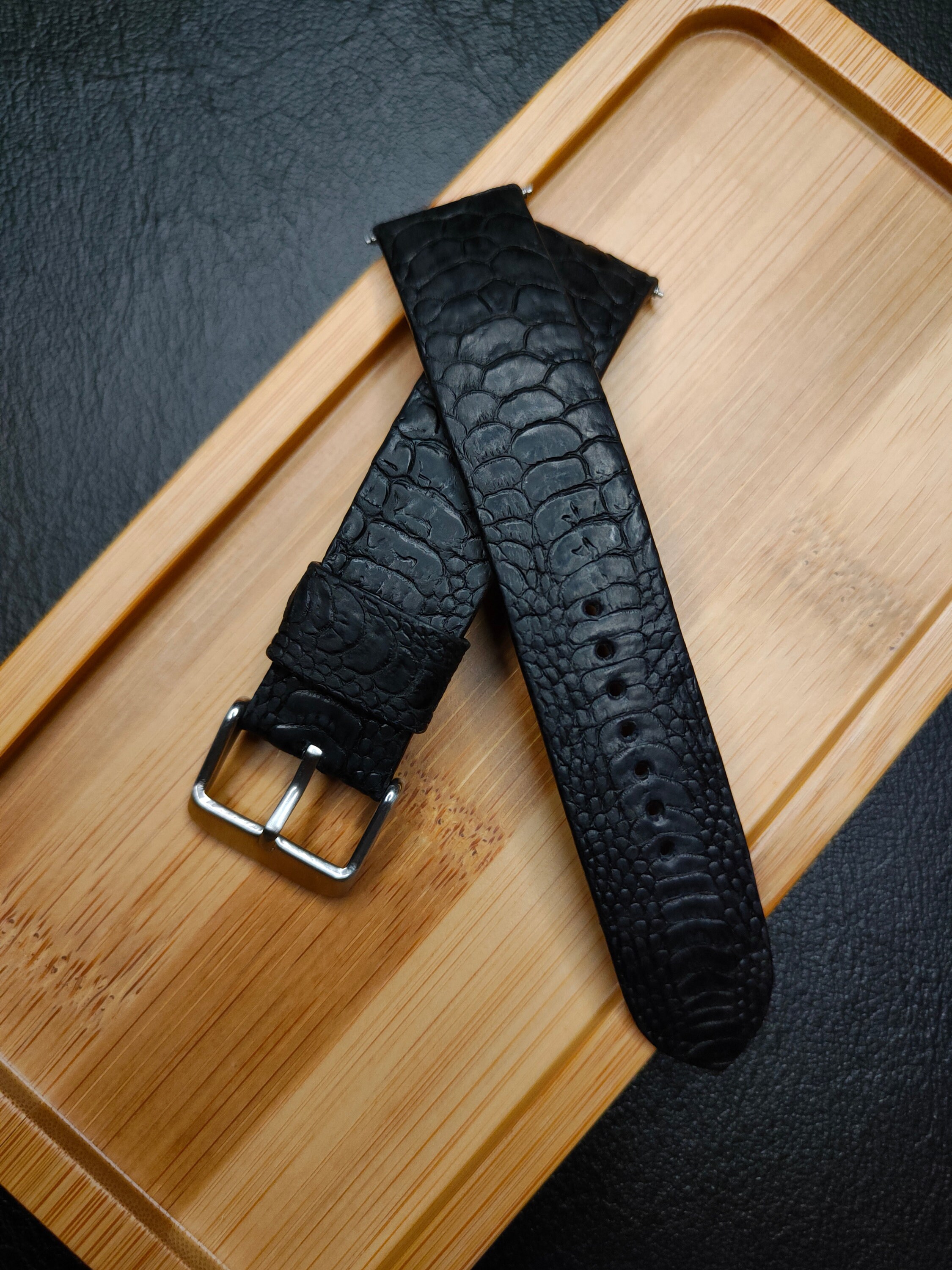 Custom Made Exotic Leather Watch Strap | Custom Handmade Watch Band ...