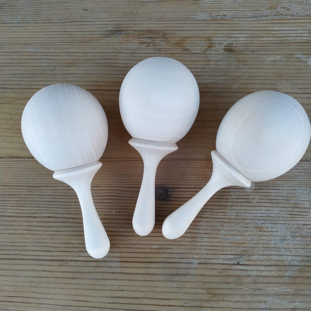 Wooden Baby Rattle Craft Blank Perfect for DIY Projects - Etsy
