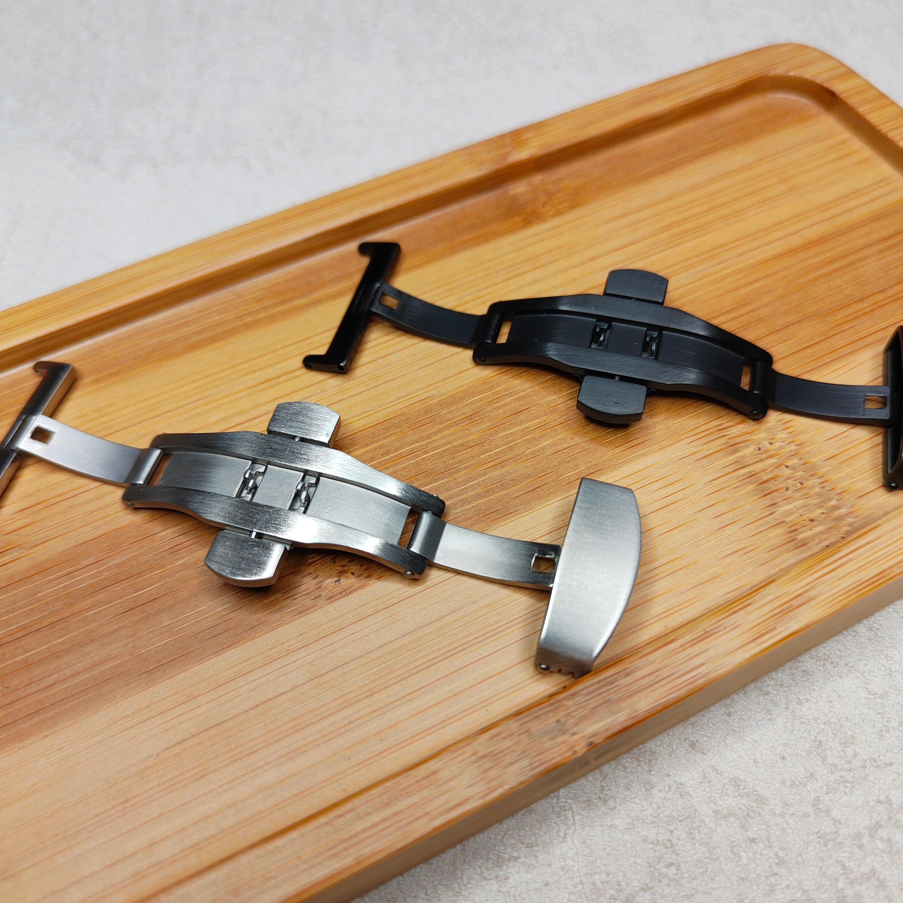 Ready to Ship 18mm 20mm 22mm Brushed Matte Deployment Clasp Stainless ...