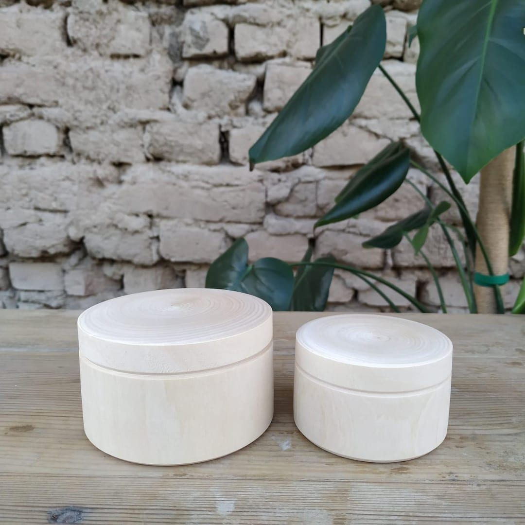 Wooden Crafting Blank – Round Box for DIY Projects - Etsy