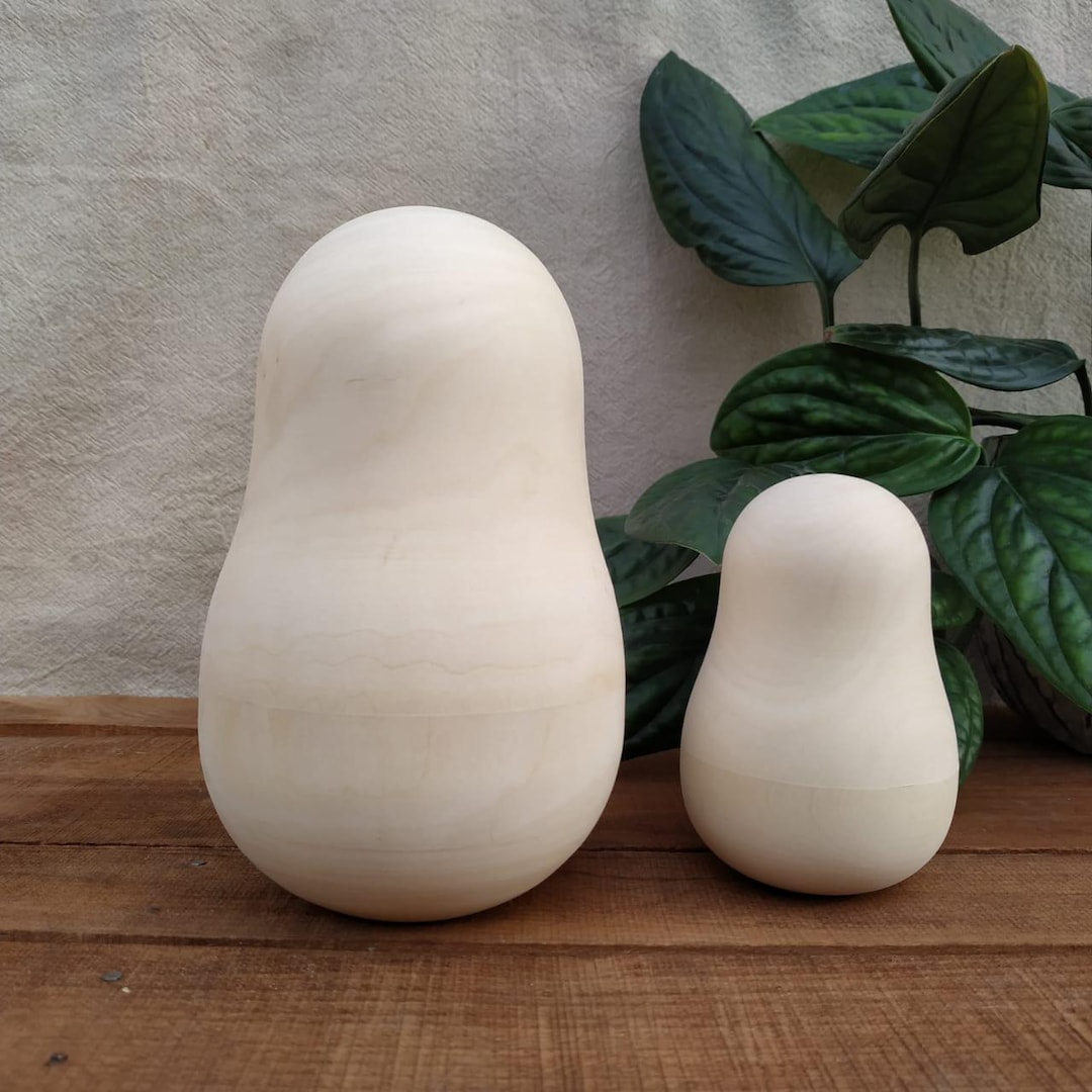 Wooden Musical Roly-poly Matryoshka Blanks – Linden Wood Craft Supplies ...