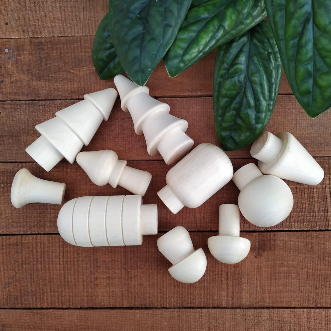 Wooden Crafting Blanks – Mushroom Forest Set (10 Pieces) - Etsy