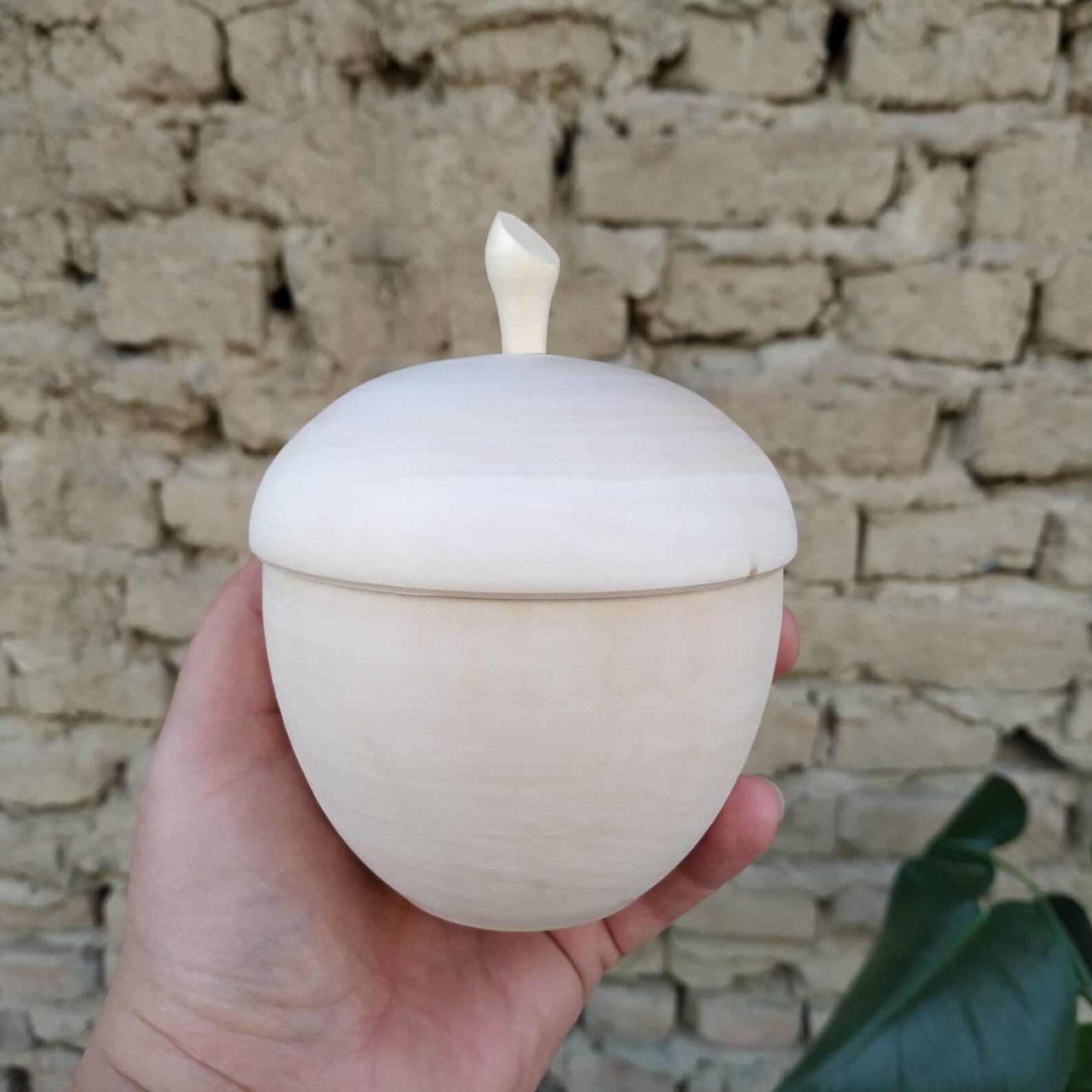 Acorn Wood Box | Handmade Wooden Acorn | Jewelry Box | Eco-friendly ...