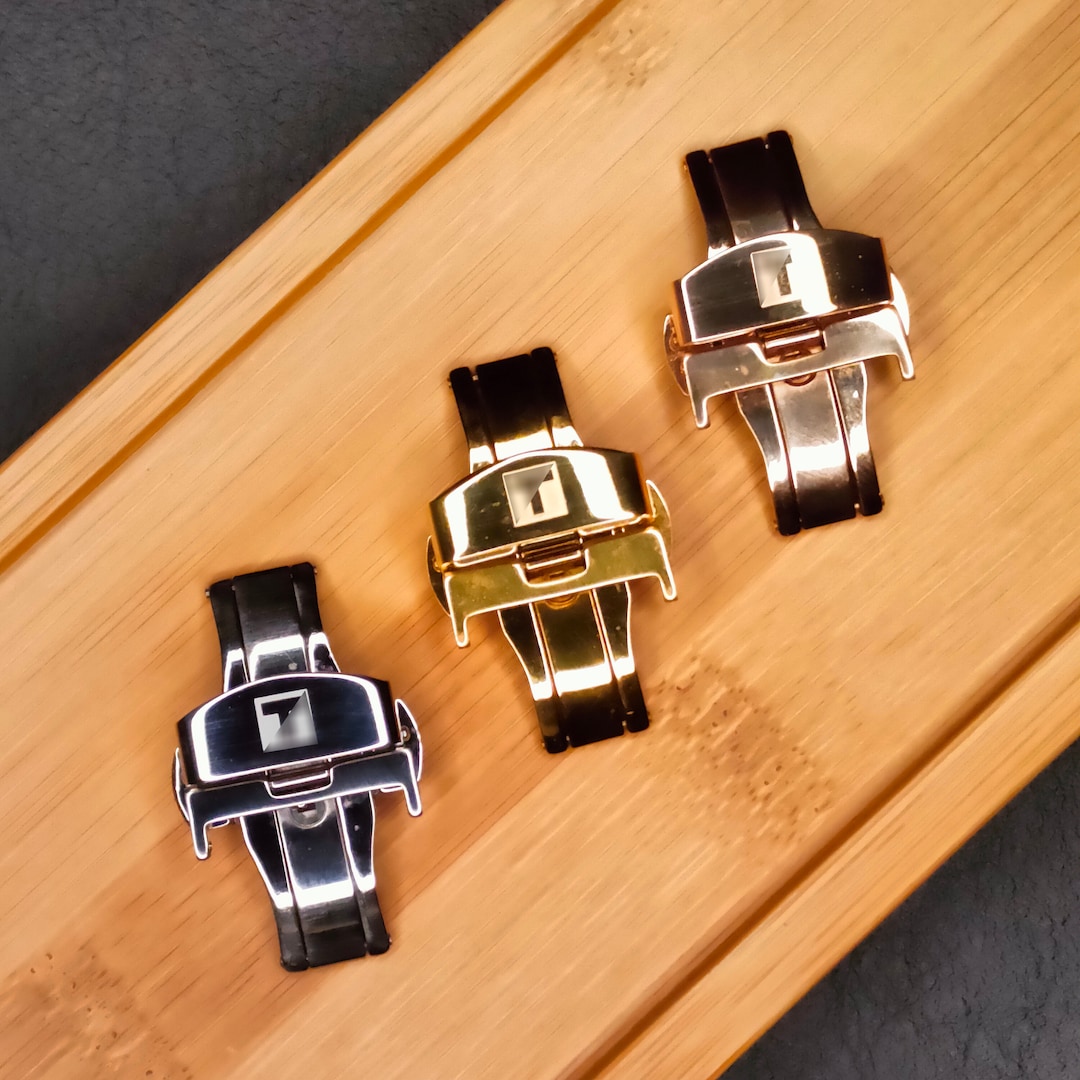 Ready to Ship! 20mm Deployment Clasp With Buttons | Stainless Steel ...