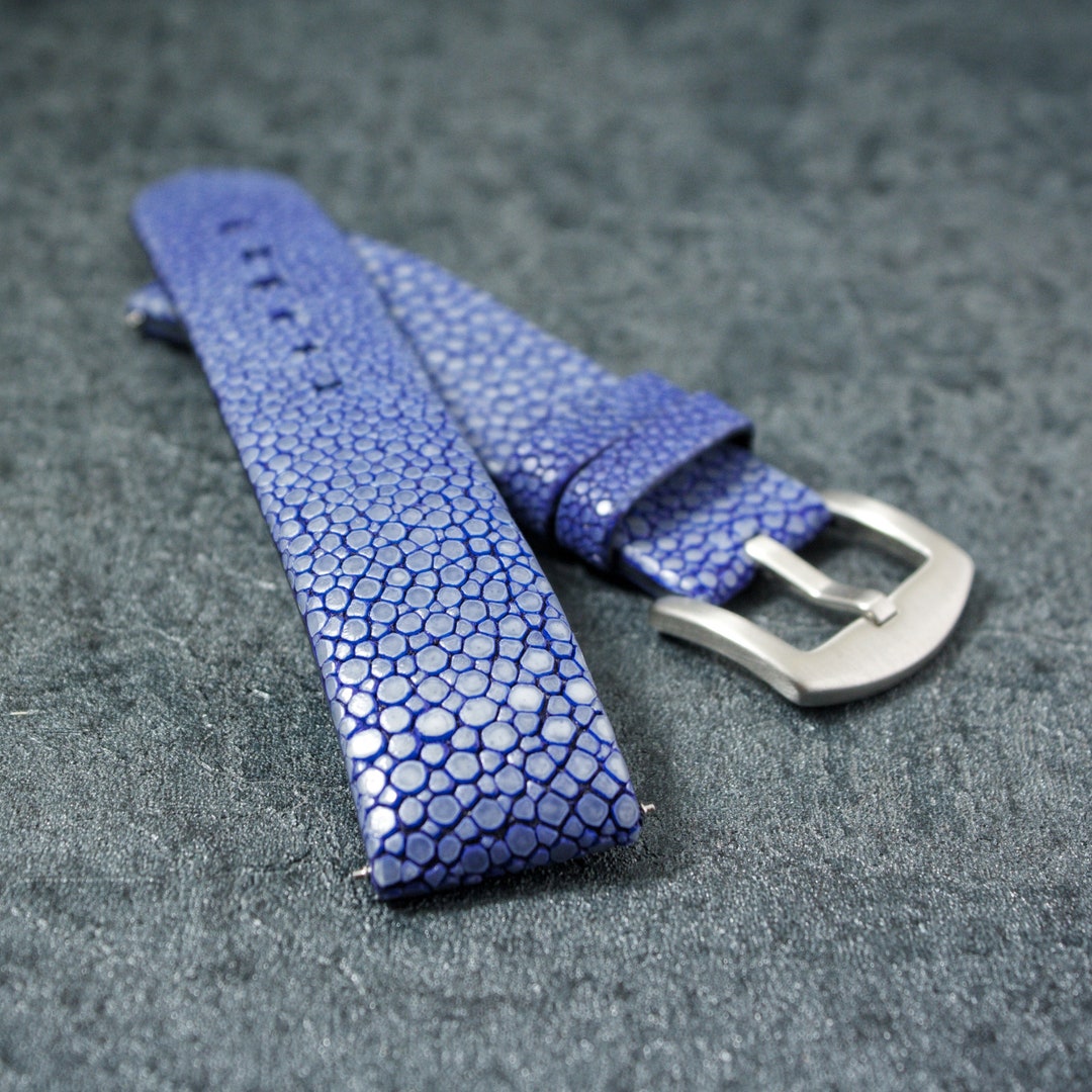 Ready to Ship! 22mm Stingray Leather Watch Strap | Handmade Stingray ...