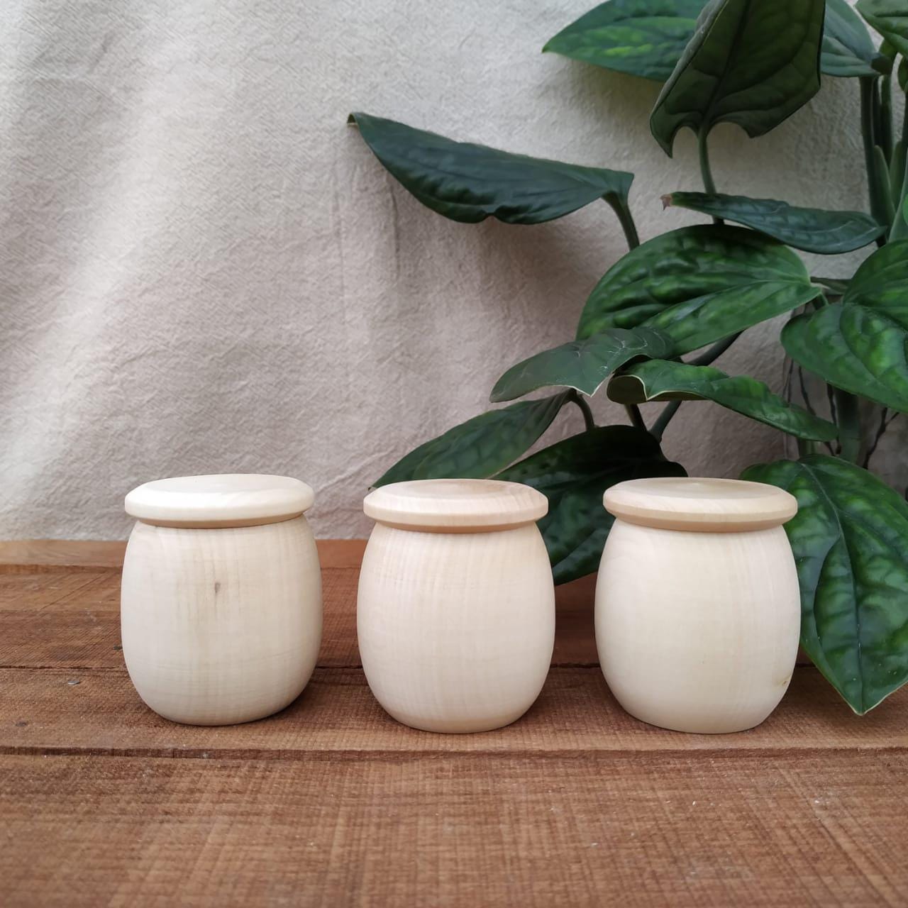 Mini Wooden Jar With Lid – DIY Crafting Blank for Creativity & Play ...
