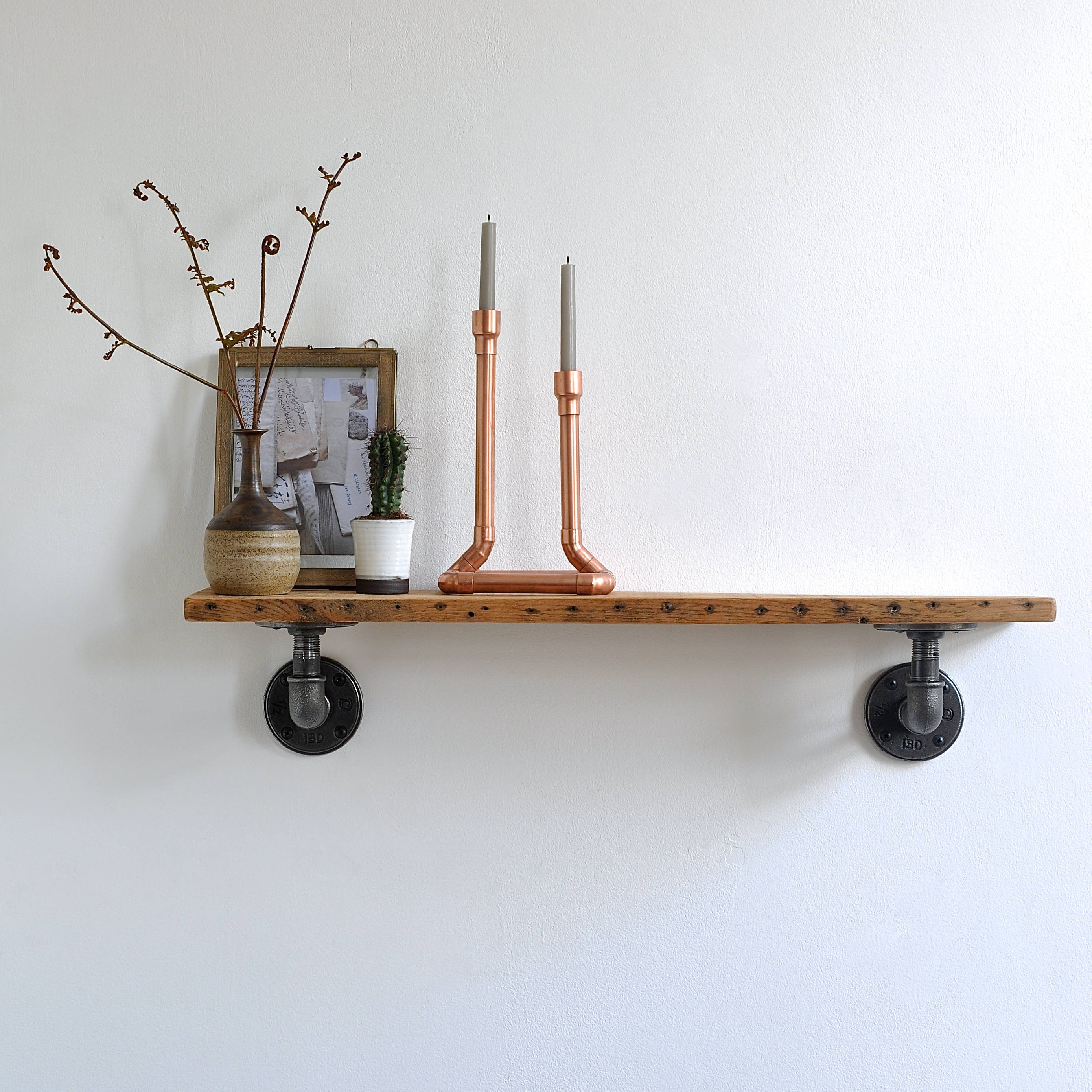 Chalk Farm Reclaimed Industrial Pipe Shelf - Etsy