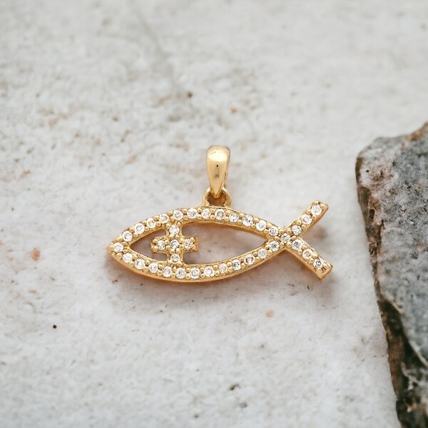 Jesus Fish Necklace - Etsy