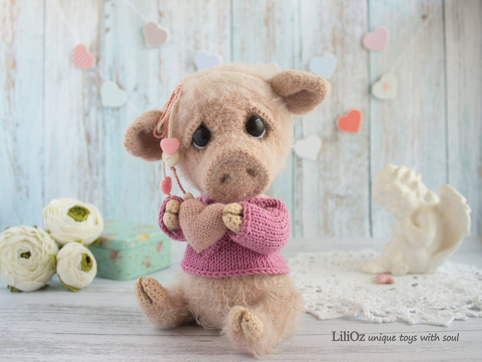Crochet Pattern Amigurumi Teddy Pig. Teddy Piggie Doll - Etsy