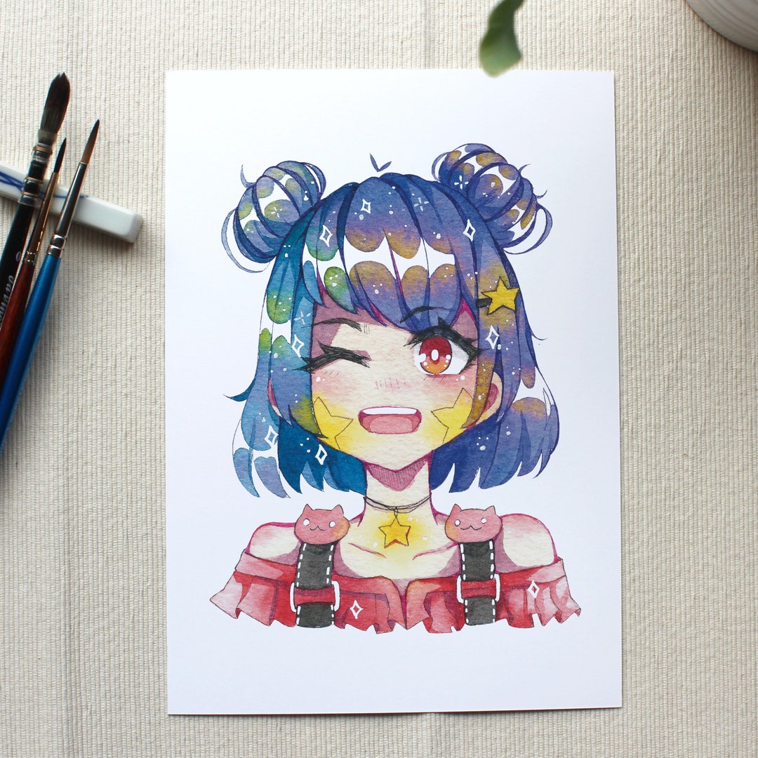 Star Cheeks | A5 PRINT - Etsy