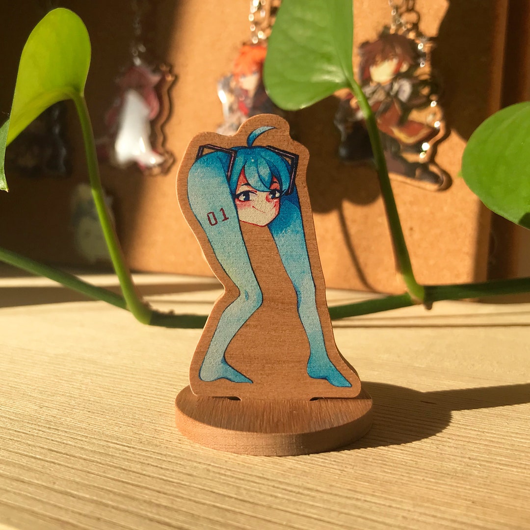 Shiteyanyo/cursed Miku Wooden Stand/standee - Etsy