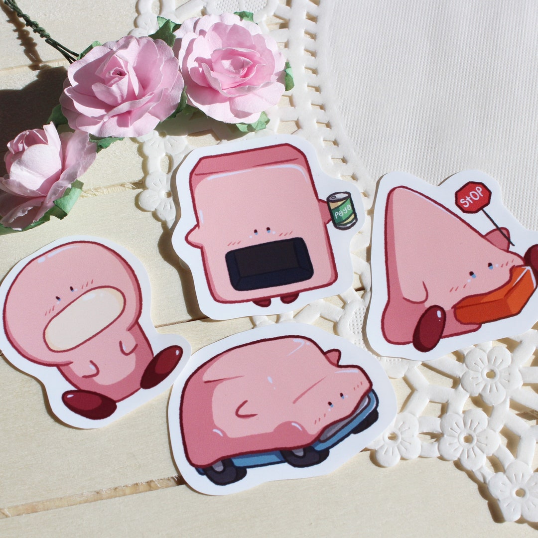 Kirby Hand-cut Stickers | Cute Fan Art - Etsy