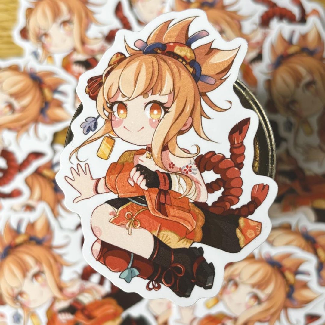 Yoimiya Genshin Impact Glossy Vinyl Sticker - Etsy