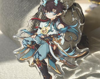 Jing Yuan - Double-sided Acrylic Keychain/keyring/charm | HSR Honkai ...