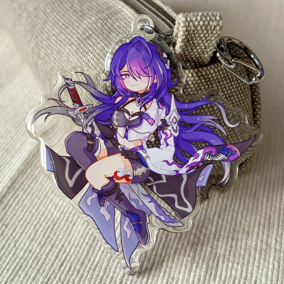 Acheron - HSR Honkai Star Rail | Double-sides Acrylic Keychain - Etsy