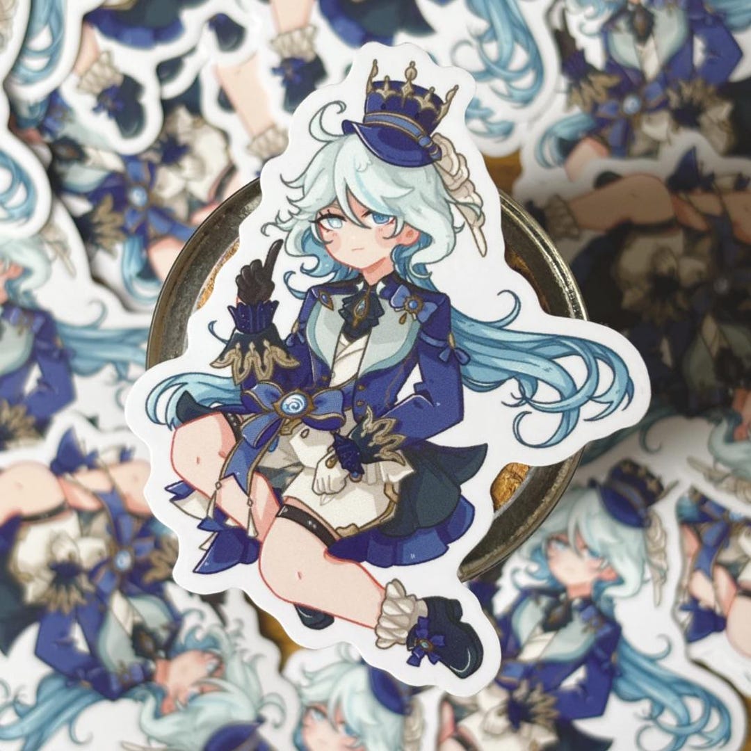 Furina/focalors - Genshin Impact | Glossy Vinyl Sticker - Etsy