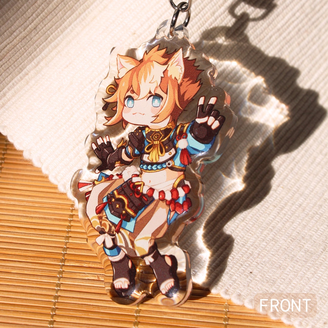 Gorou Double-sided Acrylic Keychain/keyring/charm Genshin Impact Fan ...