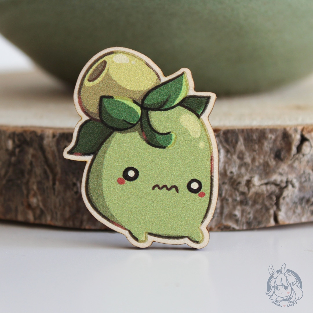 Smoliv Wooden Pokepin Fan Art - Etsy