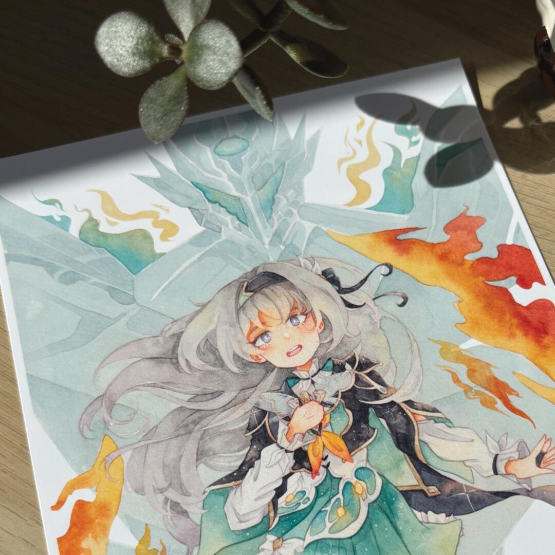Firefly - HSR Honkai Star Rail | A4/A5 Print - Watercolour Fan Art - Etsy